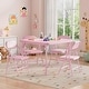 Folding Table and Chairs Set, Boys and Girls Activity Table Set for ...