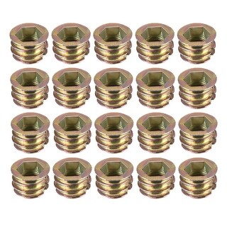 Threaded Insert Nuts Zinc Alloy Hex Socket M8 Internal Threads 10mm ...