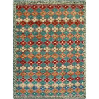 Balochi Afaf Lt. Green/Rust Rug - 3'4" x 4'10" - Bed Bath & Beyond ...