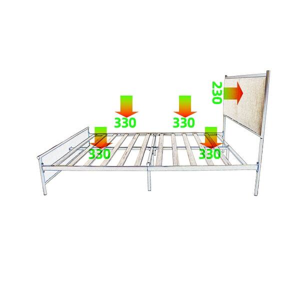 Full Size Beige Steamed Bread Shaped Backrest Bed - Premium Material ...