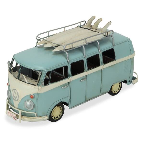 Blue Metal Volkswagen Samba Bus Model - On Sale - Bed Bath & Beyond ...