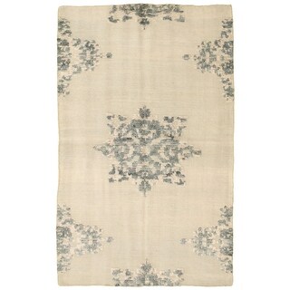 ECARPETGALLERY Hand-knotted Tangier Light Khaki Wool Rug - 5'3 x 8'1 ...