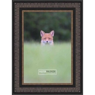 5x8 Ornate Black Complete Wood Picture Frame with UV Acrylic Plexiglass ...