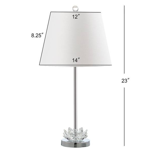 SAFAVIEH Lighting 23-inch Beverly Table Lamp (Set of 2) - 14"x14"x23 ...
