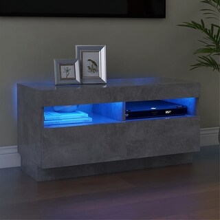 Modern TV Cabinet, LED Lights TV Stand TV Console for Living Room - Bed ...