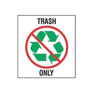 Recycling and Conservation Labels, Indoor/Outdoor Industrial, Black ...