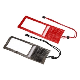 2 Pcs Waterproof Bags for Swimming Pool Storage Cases, Black & Red ...