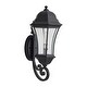 1-Pack 27" H Outdoor Wall Lantern with Dusk to Dawn Sensor ...
