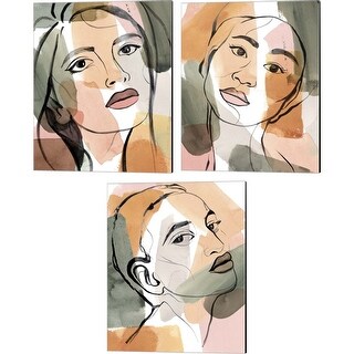Annie Warren 'Earthly Angels' Canvas Art (Set of 3) - Bed Bath & Beyond ...