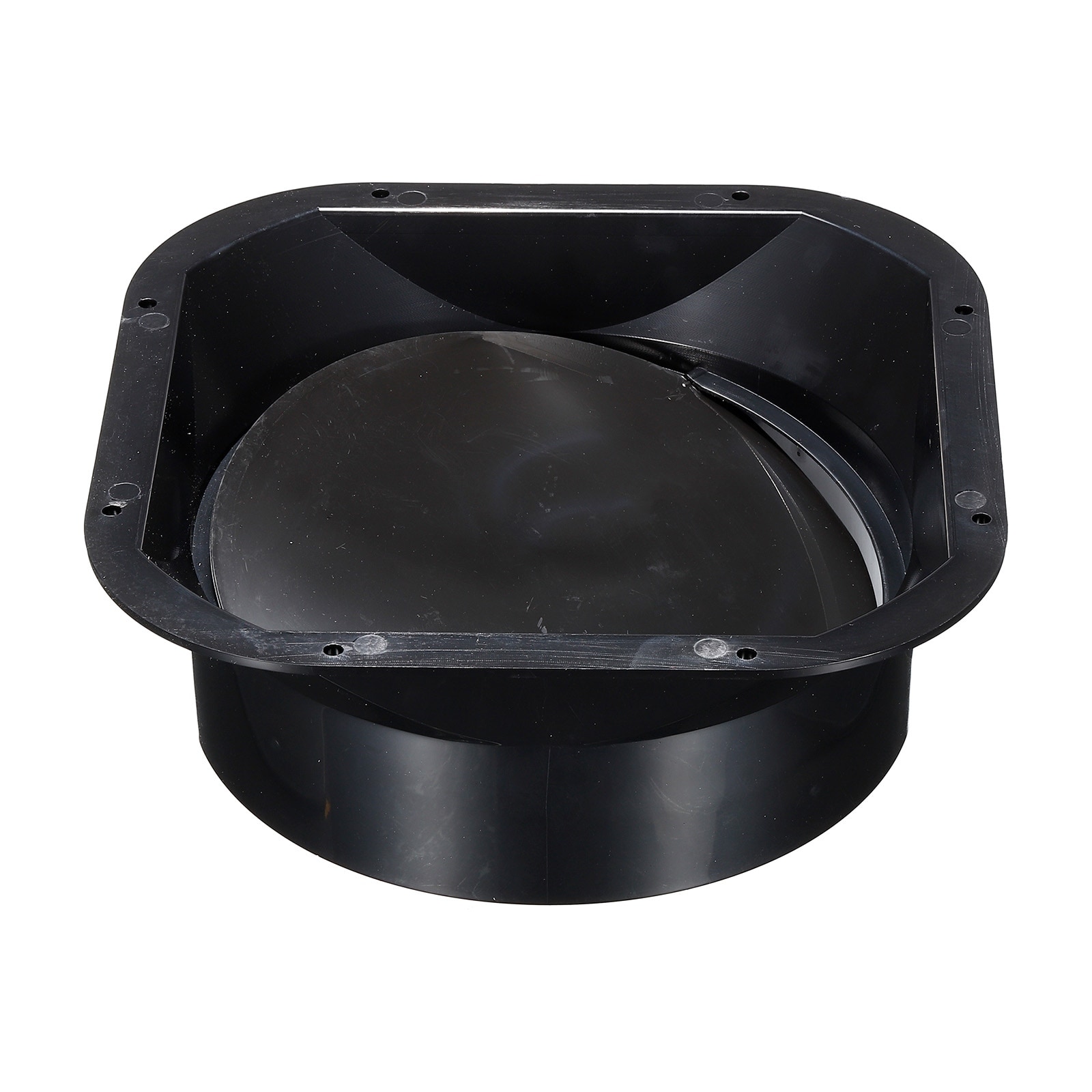 Backdraft Damper 6-6.3" Duct Connector Air Duct Backflow Valve Black ...