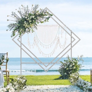 Wood Wedding Arch for Ceremony Triangle Arbor Backdrop Stand Outdoor ...