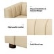 HULALA HOME Olinto Modern 83''W Genuine Leather Tufted Couch Sofa with ...