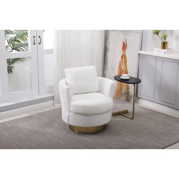 Swivel Barrel Modern Accent 29.6 inch 360 Degree rotate Chair - Bed ...