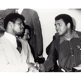 Muhammad Ali and Leon Spinks shaking hands Photo Print - Bed Bath ...