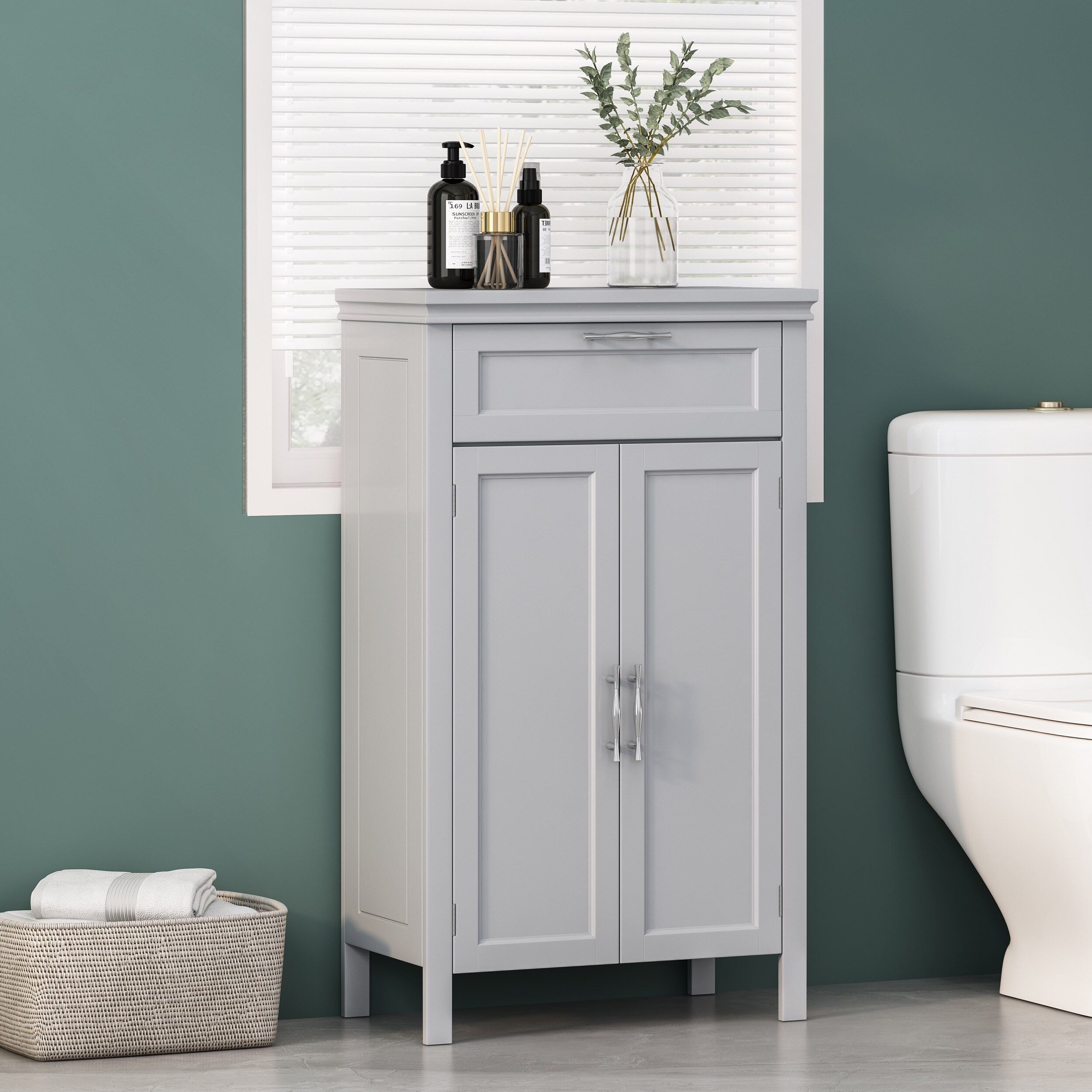 Low linen cabinet store