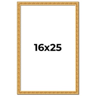 16x25 Frame Gold Real Wood Picture Frame Width 1 inches | Interior ...