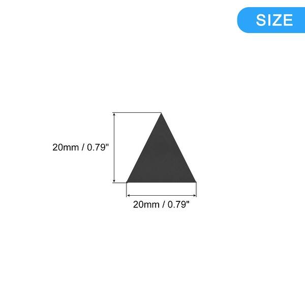 100Pcs 20mm Acrylic Self Adhesive Triangle Mirror Wall Sticker Decals ...