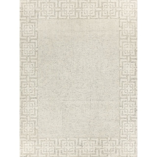 EXQUISITE RUGS Caprice Hand-tufted New Zealand Wool Taupe/Ivory Area ...