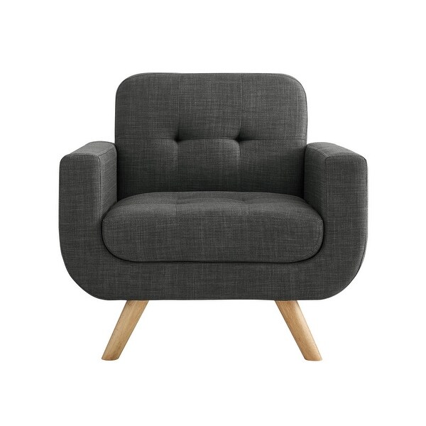 Juliana Tufted Linen Club Arm Chair By Moser Bay Bed Bath Beyond 12042426