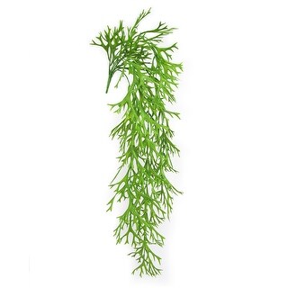 Artificial Stag Horn Fern Leaf Hanging Plant Greenery Foliage Bush 32 ...
