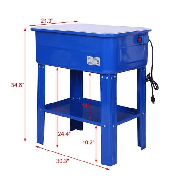 20-Gallon Benchtop Parts Washer Cabinet Parts Washer with 110 V Pump ...