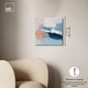 Azure Tide Office Wall Decor Wrapped Canvas Print by Art Remedy - Bed ...