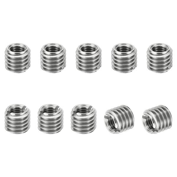 10pc Thread Repair Insert Nut Adapters Reducer M8x1.25 to M5x0.8, 7mm - Silver - Bed Bath ...