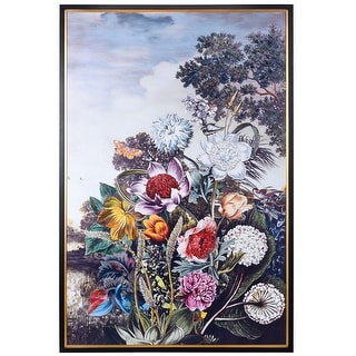 Brilliant Botany - Printed and Hand Embellished Canvas - Bed Bath ...