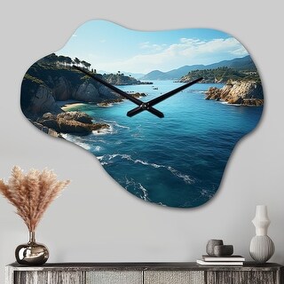 Designart - Italy Italian Riviera Reverie - Italy Large Wall Clocks ...