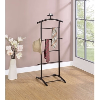 Modern Valet Stand with Sleek Metal Frame - Bed Bath & Beyond - 39217786