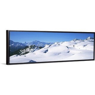 "Swiss Alps " Black Float Frame Canvas Art - Bed Bath & Beyond - 25516539