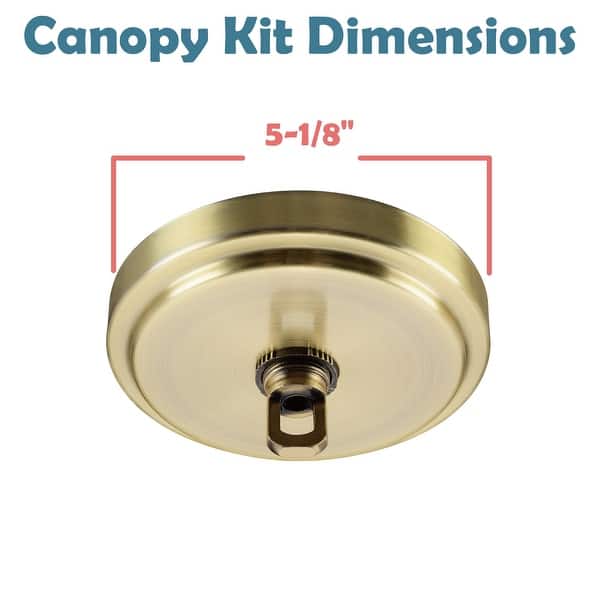 Aspen Creative Transitional Chandelier&Light Fixture Canopy Kit w ...