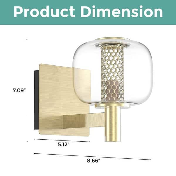 5 inch light fixtures Clear wall light Metal wall mounted light - N/A ...