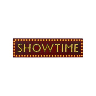28" Red and Yellow Movie Showtime Wall Art - Bed Bath & Beyond - 37095743