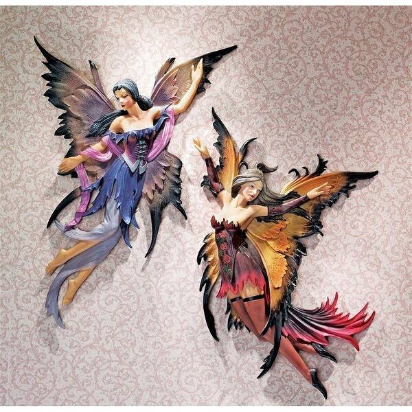 Design Toscano Fairies of the Enchanted Grove Wall Sculptures: Set ...