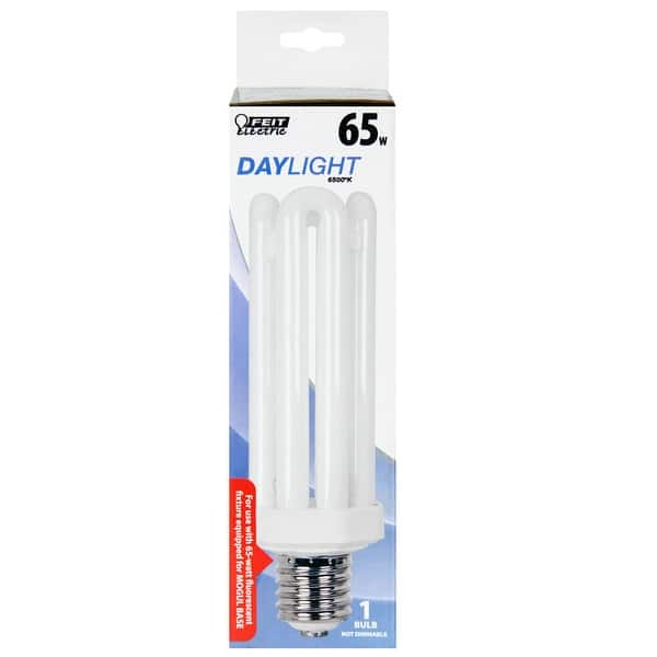 Feit Electric PLF65/65 Replacement Mogul Base PL CFL Bulb, Daylight ...