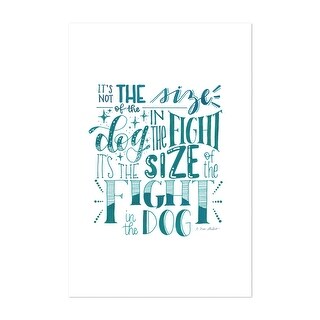 Dog Fight Typography Animals Motivational Art Print/Poster - Bed Bath ...