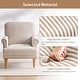 Upholstered Accent Sofa Linen Club Chair with Legs for Living Room ...
