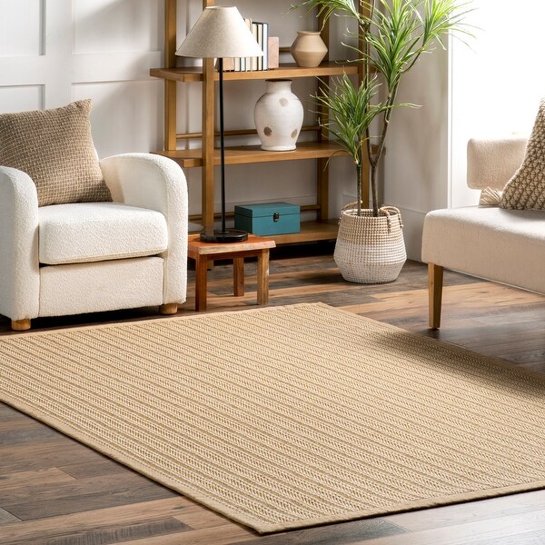 Brooklyn Rug Co Enida Casual Farmhouse Wool Blend Area Rug - On Sale ...