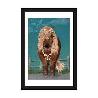 iCanvas "Horse Brown Pony with Bells, Full I" by Fab Funky - Bed Bath ...