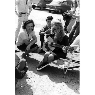 Brigitte Bardot playing a guitar Photo Print - Bed Bath & Beyond - 25466043