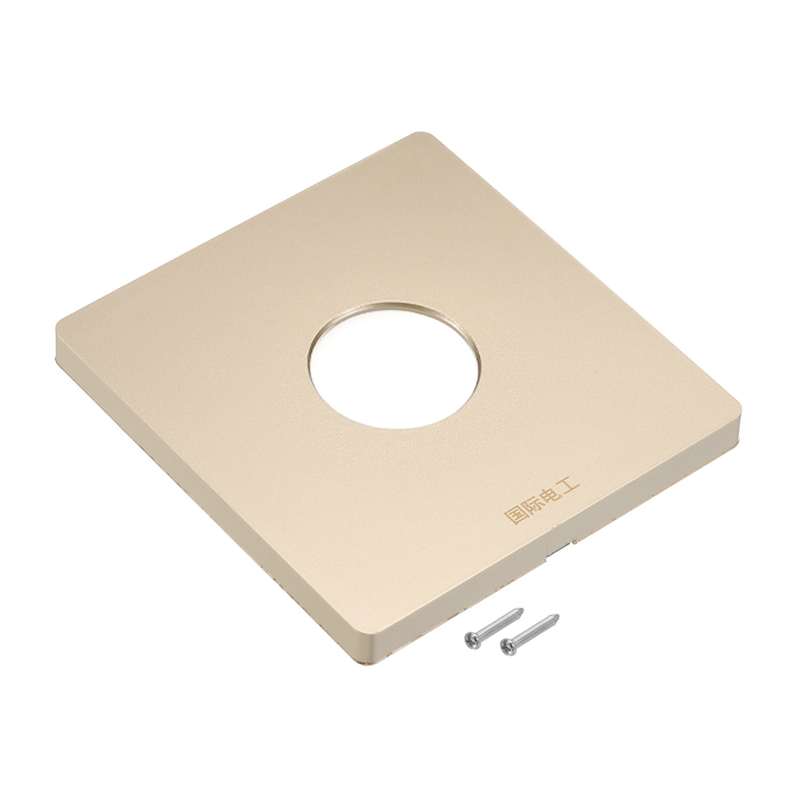Grommet Wall Plate PC Wall Panel with 1.3 Inch Cable Through Gold Tone ...