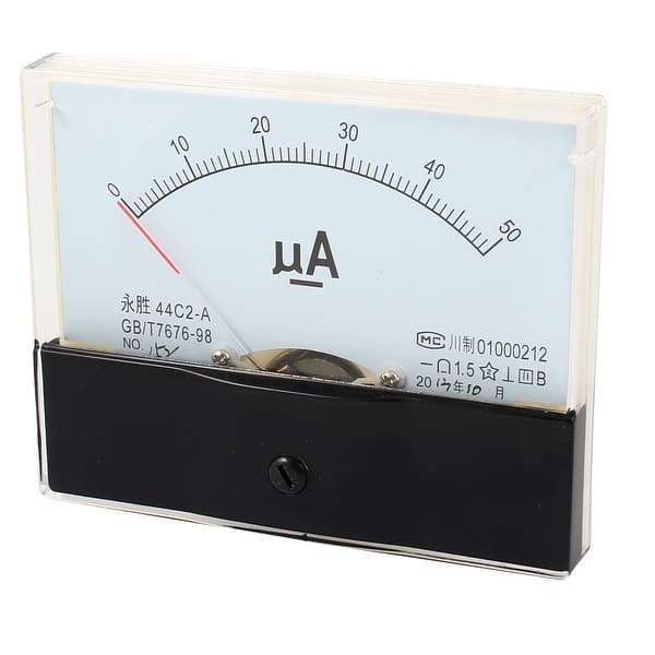 44C2 DC 0-50UA Fine Tuning Dial Current Tester Panel Ampere Meter ...