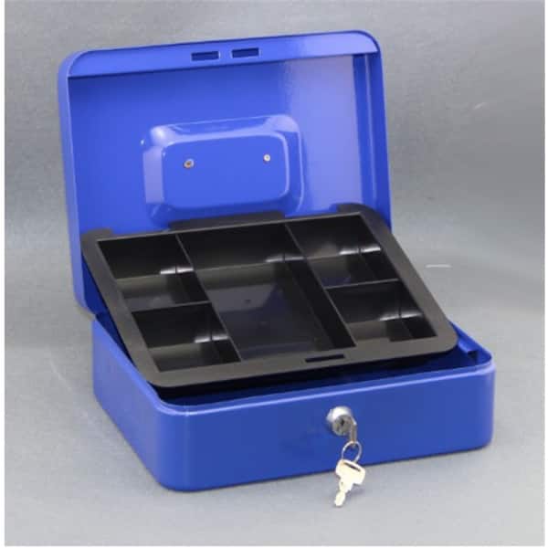 Cash Box with Money Tray Lock Key Steel for Cashier Drawer Money Safe ...
