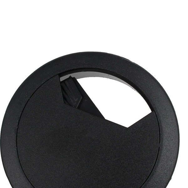 Computer Desk Round Grommet Wire Cable Hole Cover Black 60mm Dia 15pcs ...