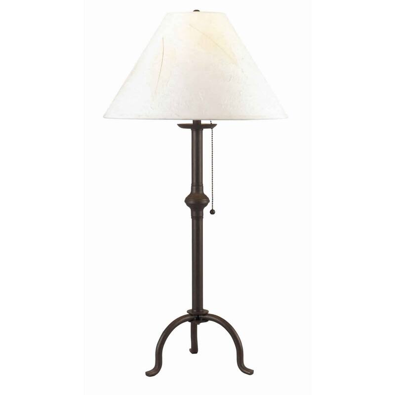 Metal Table Lamp with Textured Conical Shade, Set of 4, Bronze and ...