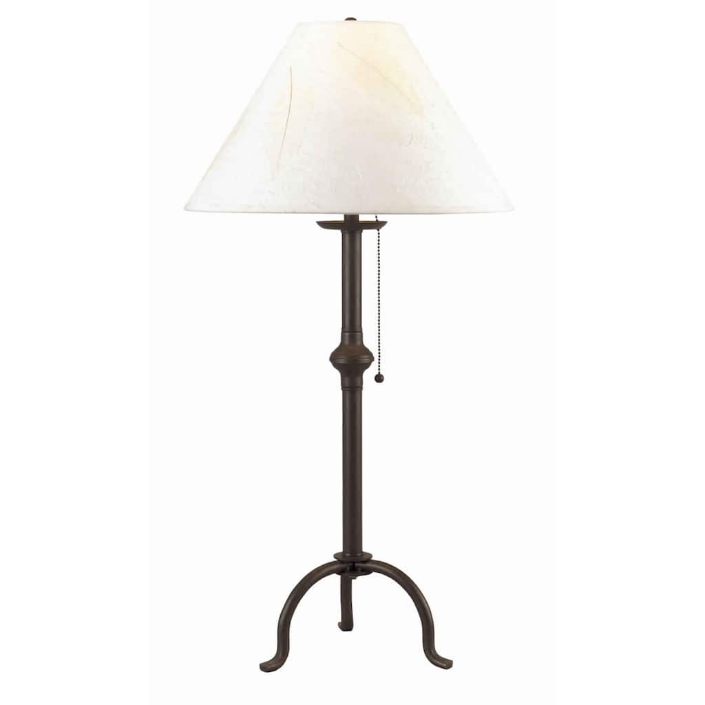 Metal Table Lamp with Textured Conical Shade, Set of 4, Bronze and ...