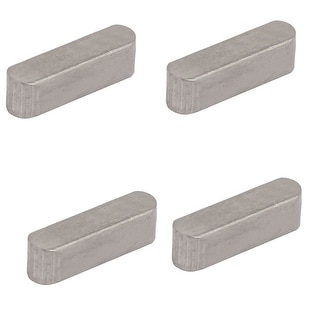 14mmx4mmx4mm 304 Stainless Steel Key Stock Keystock Silver Tone 4pcs ...