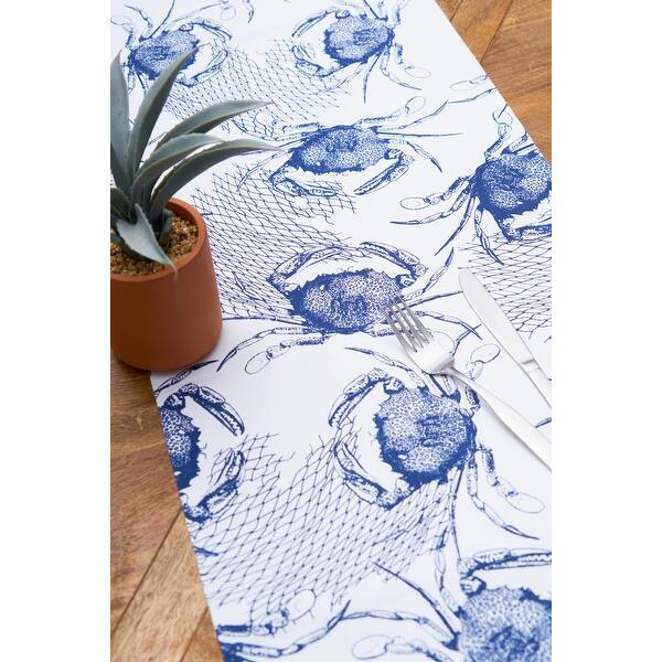 14" x 72" Blue Crab Net Table Runner - Bed Bath & Beyond - 36020991
