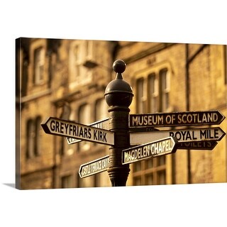 "Street sign, Edinburgh, Scotland" Canvas Wall Art - Bed Bath & Beyond ...